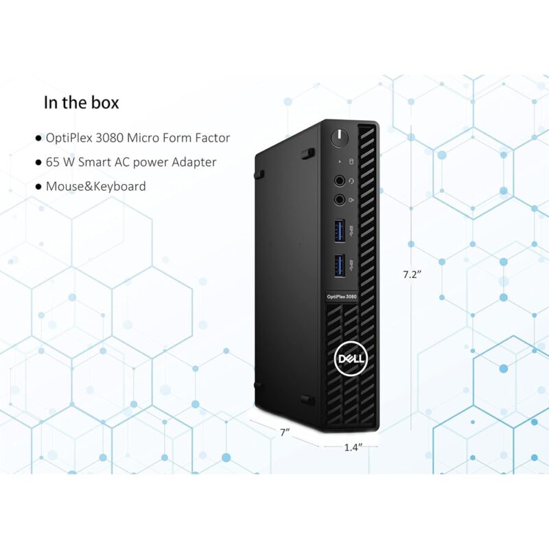 Dell Optiplex 3080 Micro PC i5 10500T 6 Cores Up to 3.8Ghz 16GB DDR4 ...