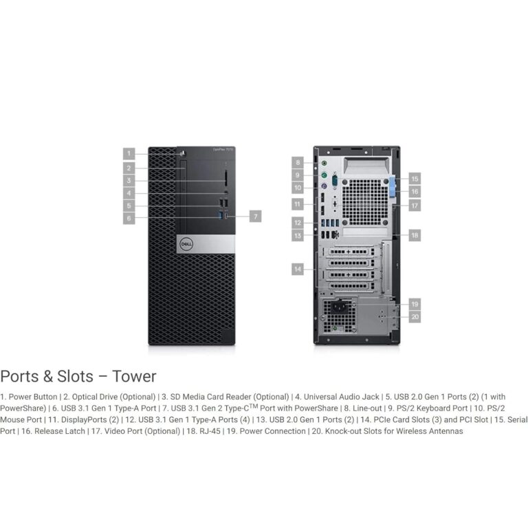 Dell OptiPlex 7070 Tower i7 9700 8 Cores Up to 4.7 GHz 32GB DDR4 1TB ...